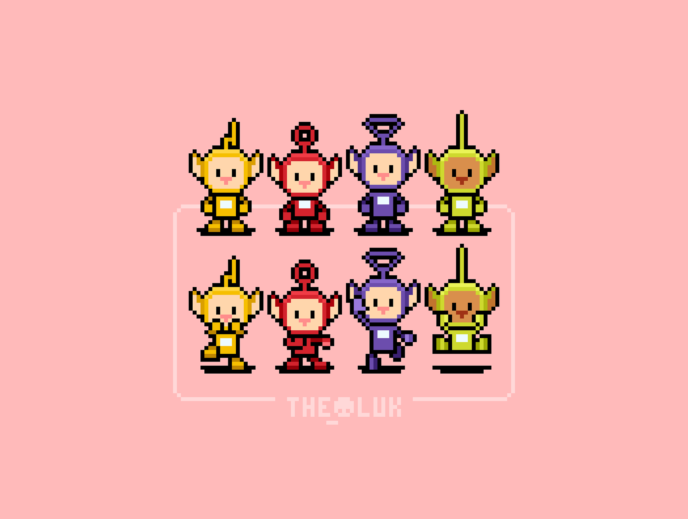 Pixel Art Characters - Teletubbies by The_Oluk on Dribbble