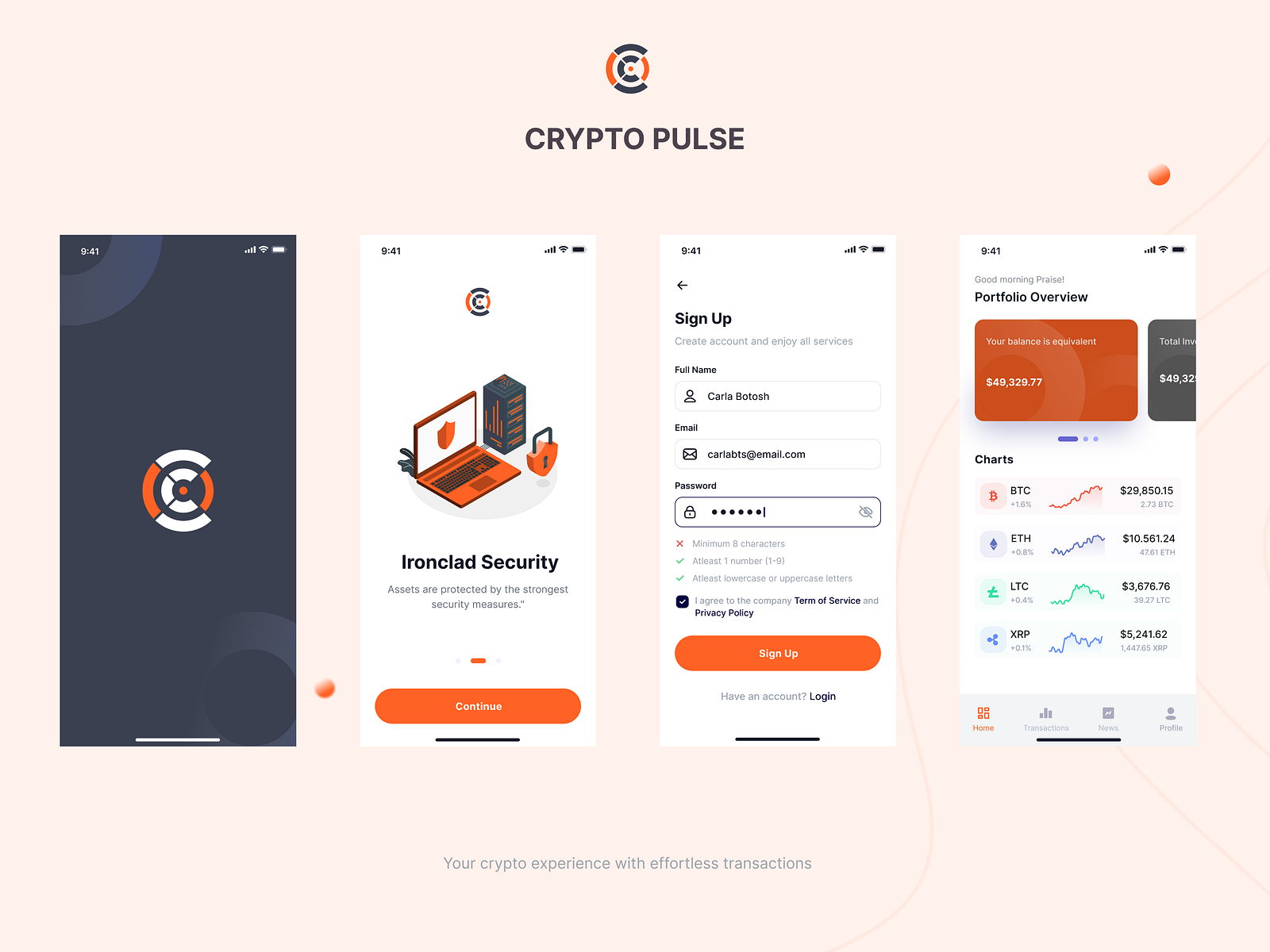 Crypto Pulse App by Praise David-Oku on Dribbble