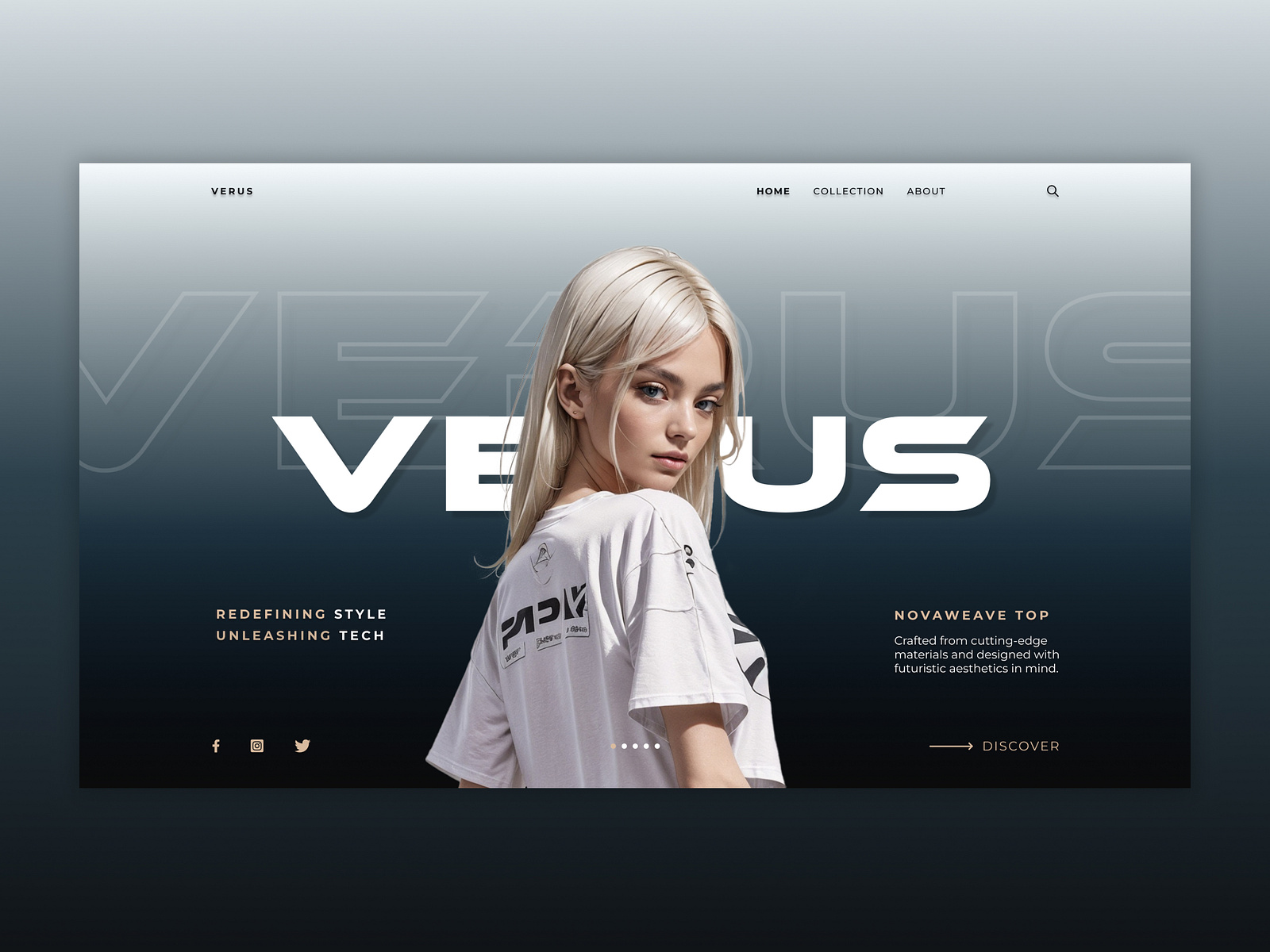 Verus Fashion | Web UI Landing Page Design by Vahe Grigoryan on Dribbble