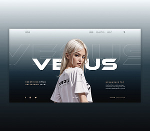 Verus Fashion | Web UI Landing Page Design by Vahe Grigoryan on Dribbble