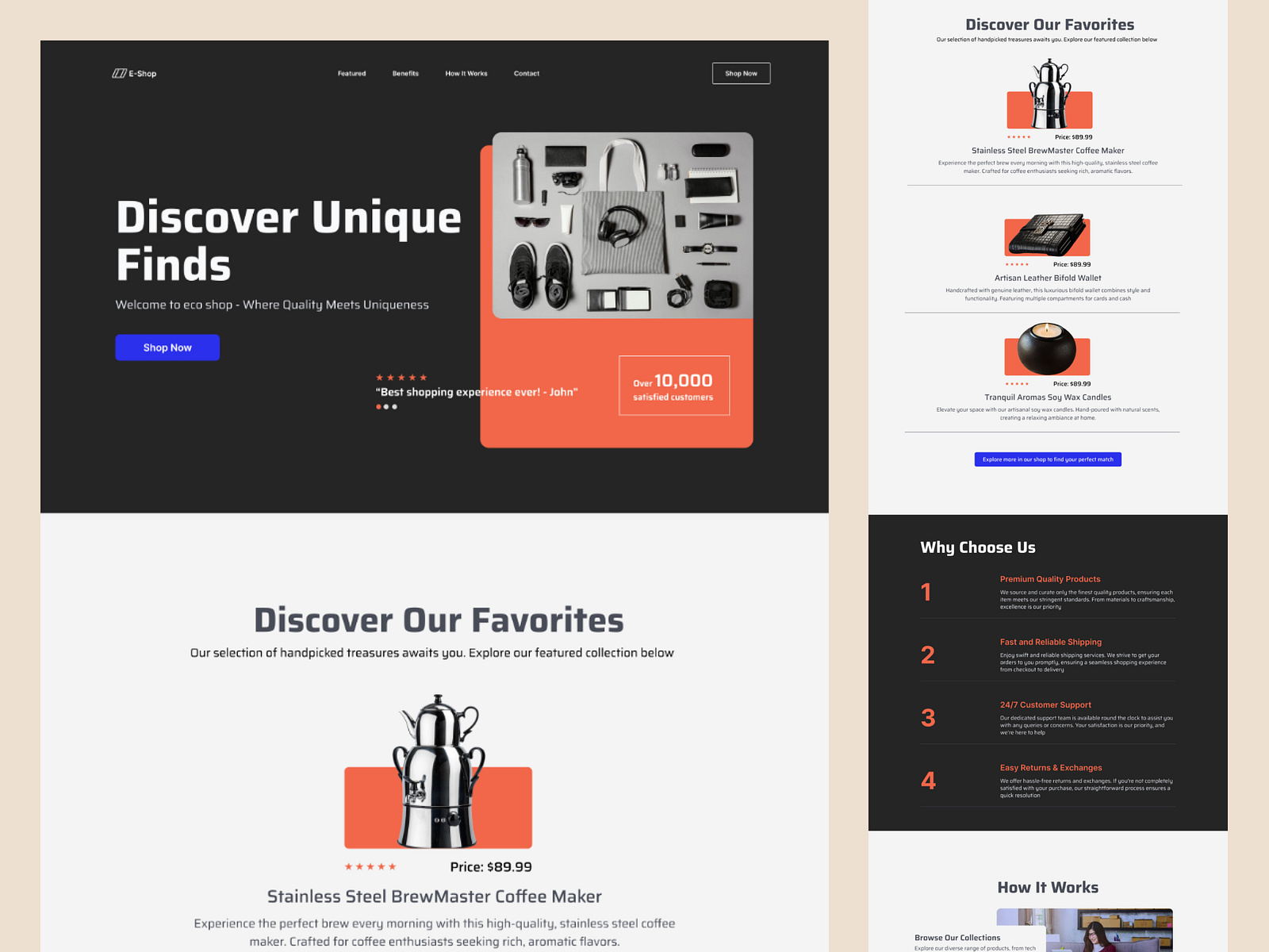 E-commerce Landing Page Design by Yasir Arafat on Dribbble