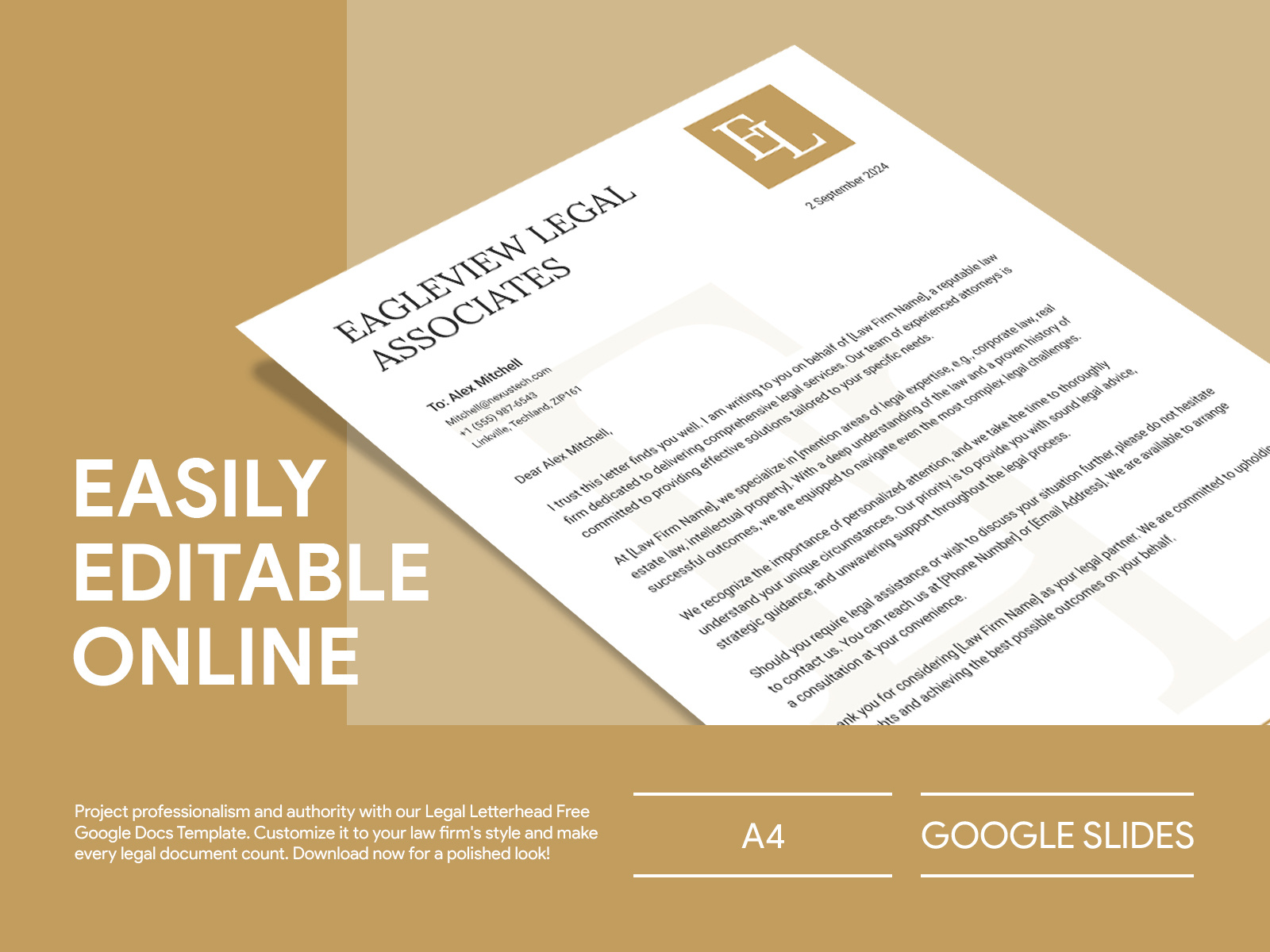Legal Letterhead Free Google Docs Template by Gdoc on Dribbble