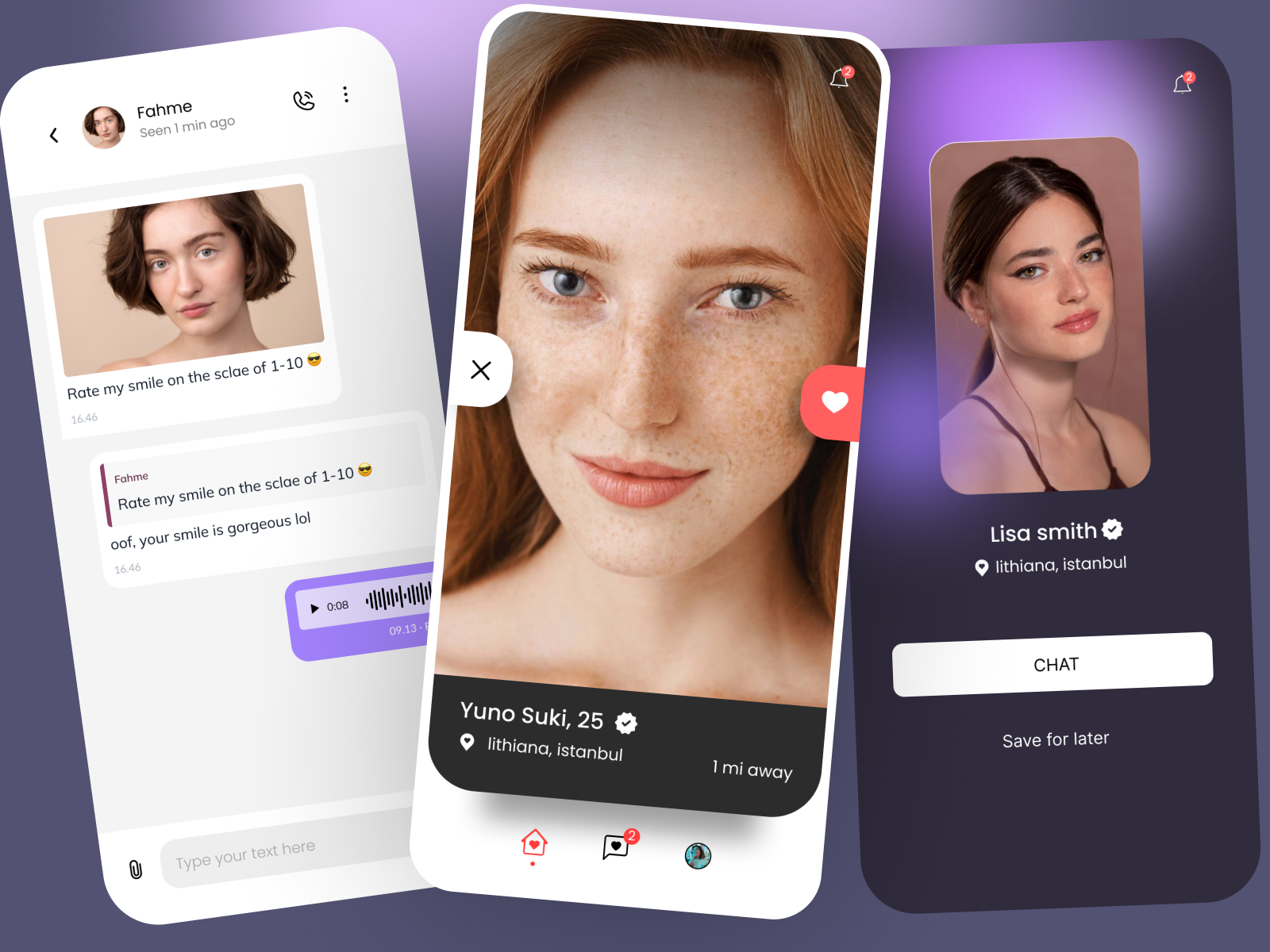 Dating App Design Mobile App By Lazy Kar For Lazyinterface Ui Ux Team