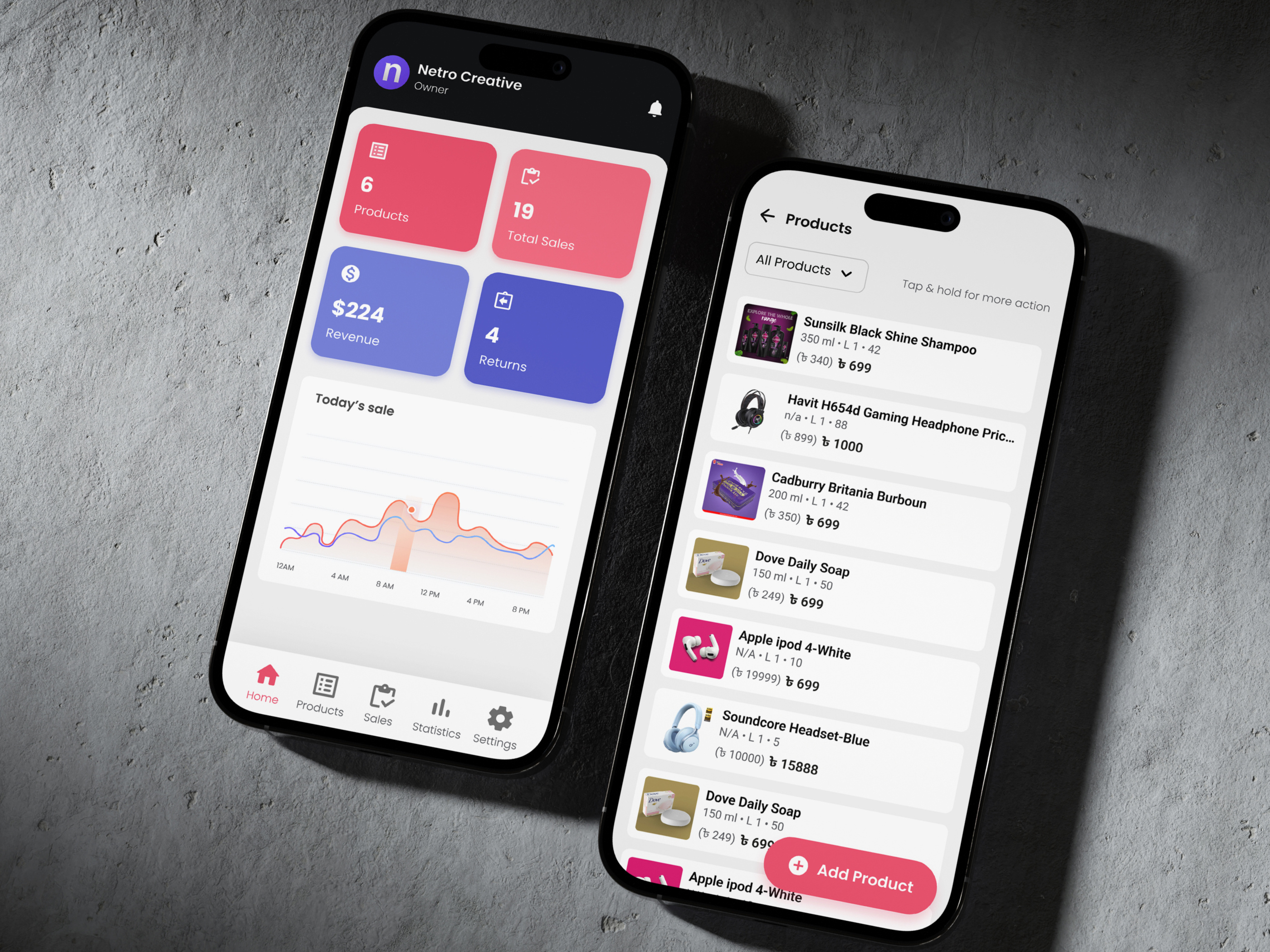 Store Management Mobile App by Asiq M. on Dribbble