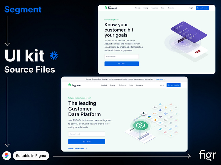 Make Segment UI your own by Figr Design on Dribbble