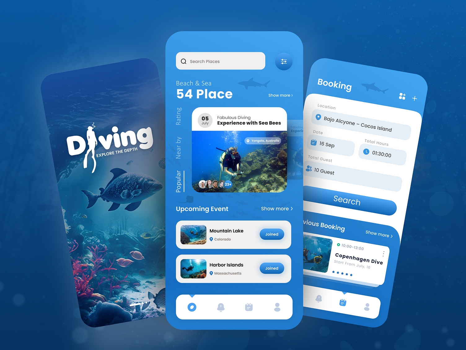 Scuba Diving App Design🤿 by Excellent Webworld on Dribbble