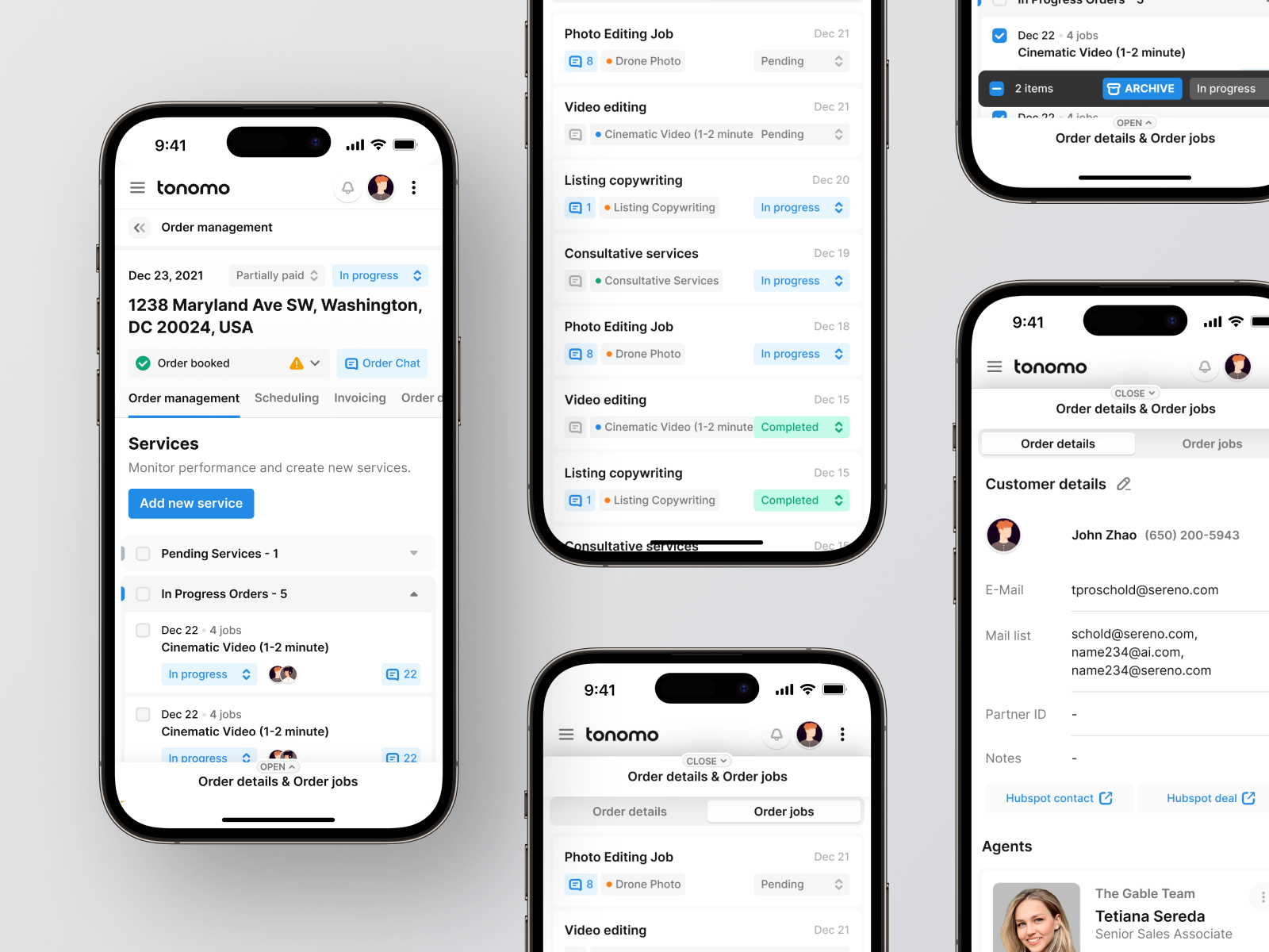 Tonomo: Order Management by Flatstudio on Dribbble