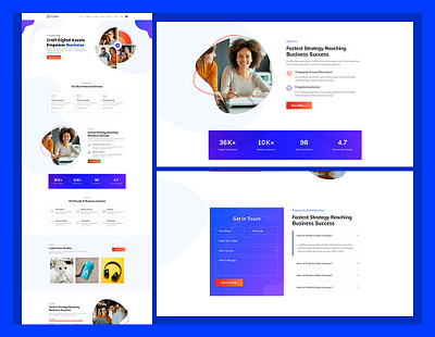 Digital Marketing Website Template by Hossen Babu Orfe Hira on Dribbble