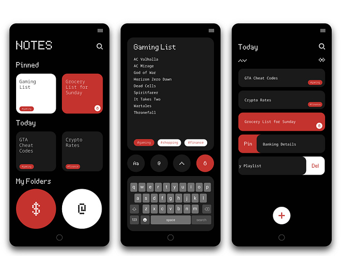 Browse thousands of Notes App images for design inspiration | Dribbble