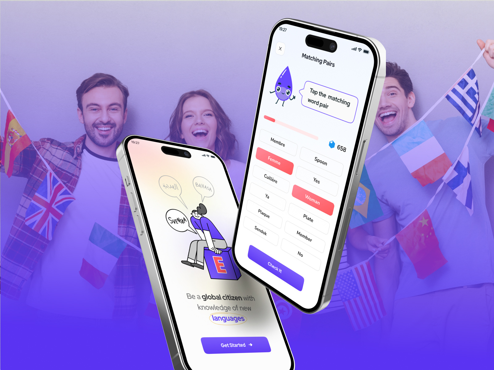 Language Learning Mobile App UI Design by Samsun Nahar | Product ...