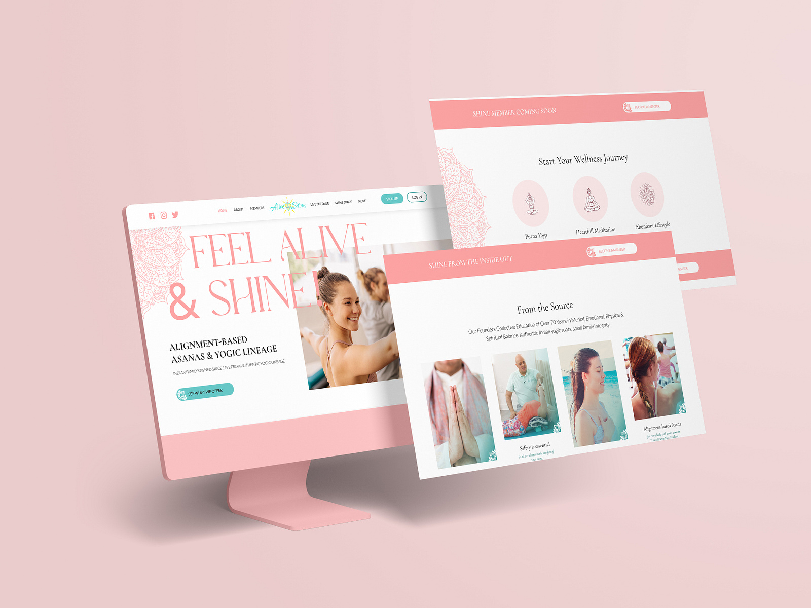 Yoga Website UI Design by Ujjol Kumar D. on Dribbble