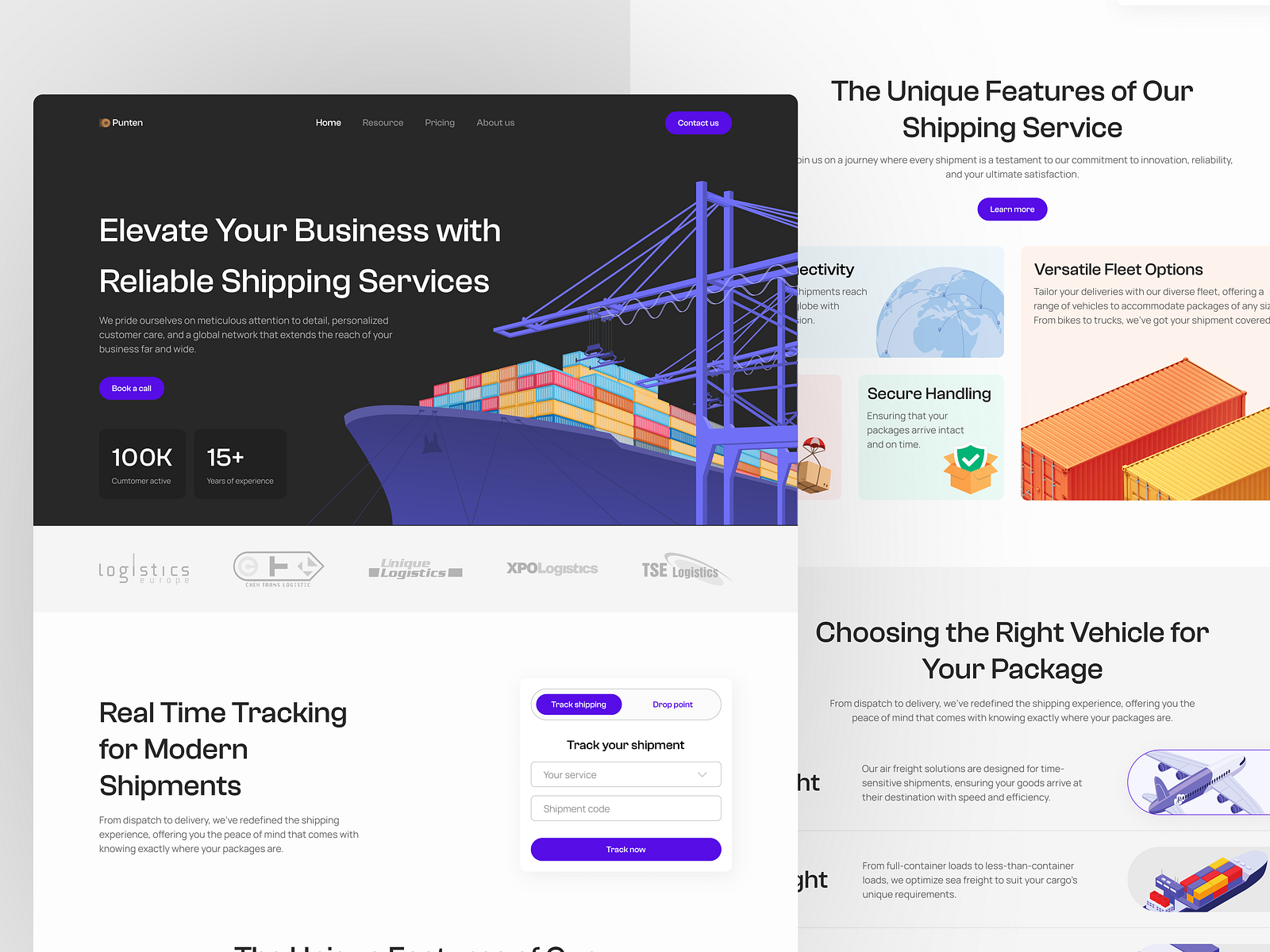 Punten - Shipment Landing Page by Musthofa abdul hakim for Pickolab ...