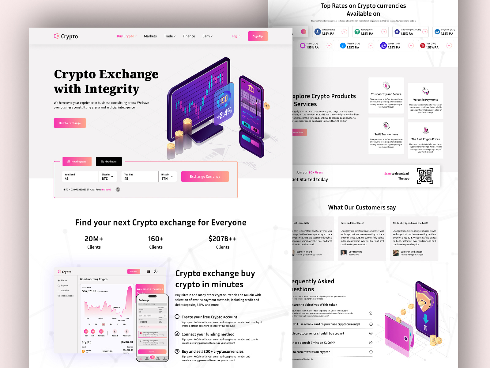 Crypto Exchange Website Design 🚀 by Jarviz Lab || UI/UX Design Agency ...