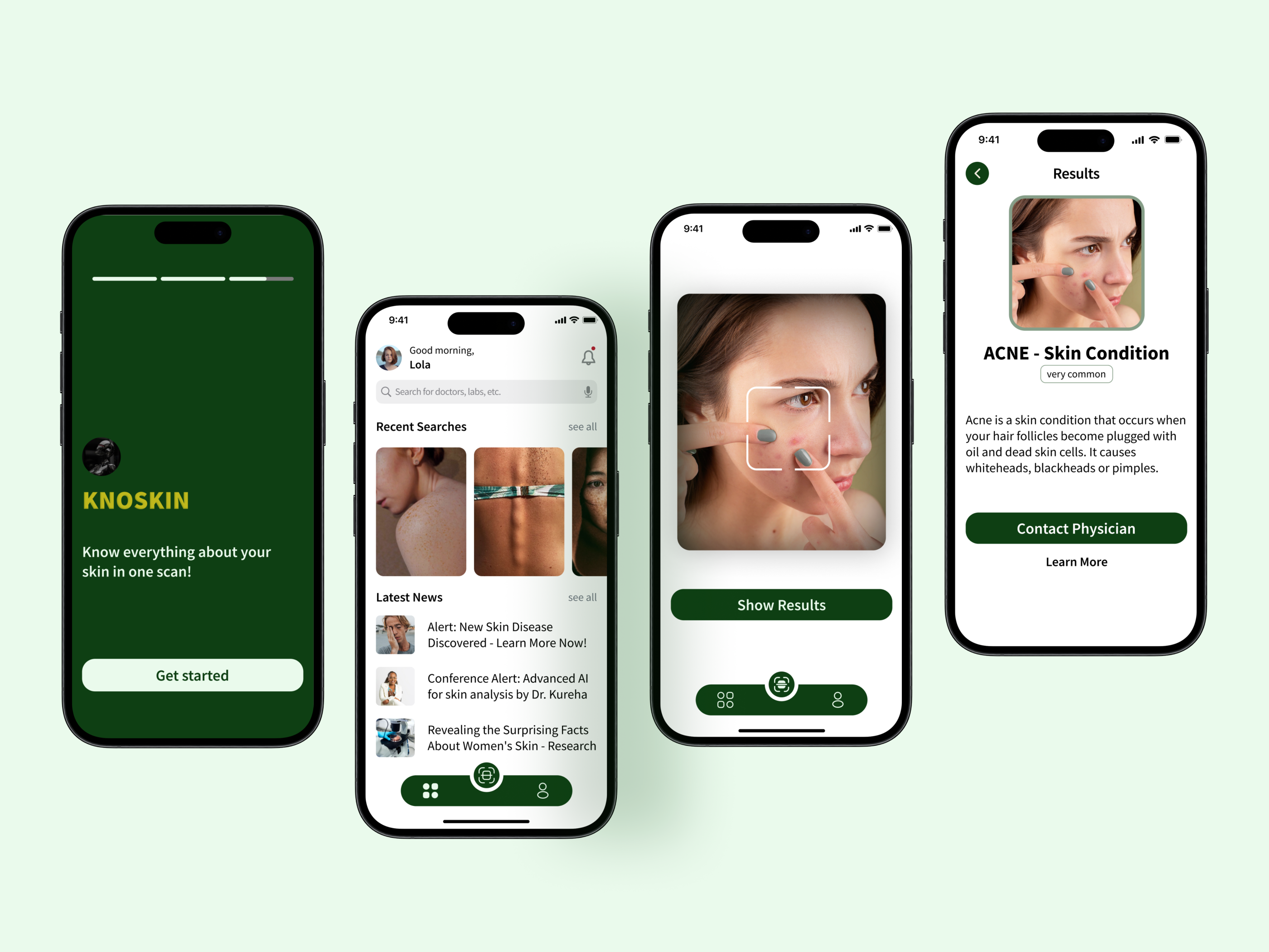 AR & AI-based skin disease detection app - UI Design by Ganesh Kumar on ...