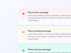 Alert notifications by Algirdas Jasaitis on Dribbble