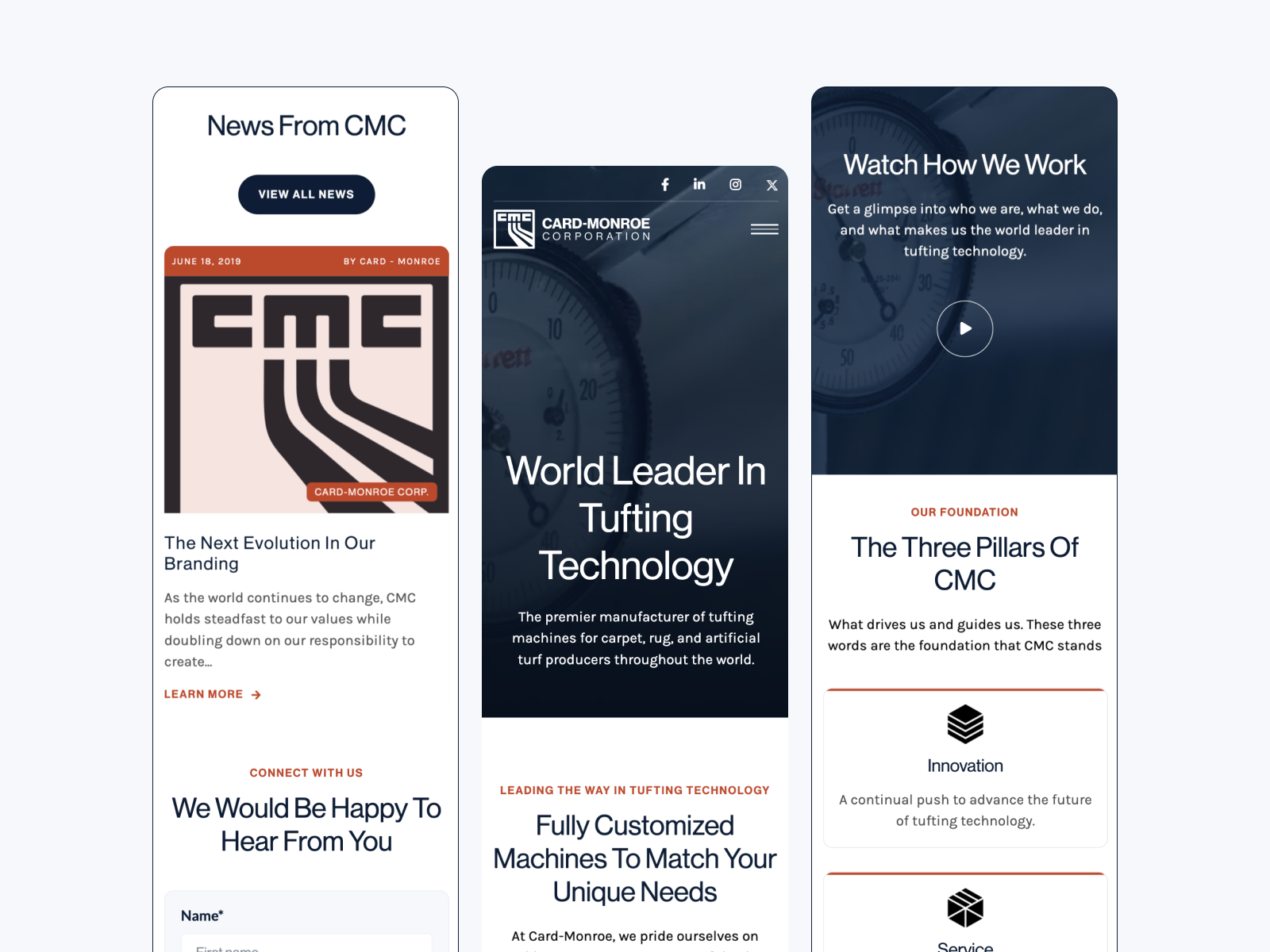 Card-Monroe Corp. by UPQODE on Dribbble