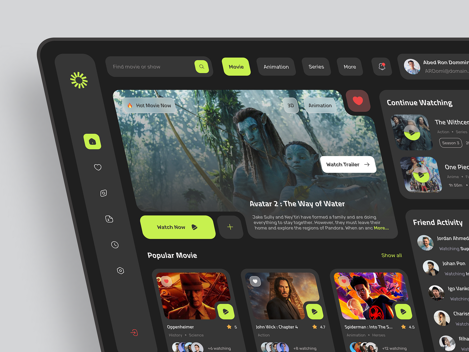 Mriksani - Movie Streaming Dashboard by David Satria for Potara Studio ...