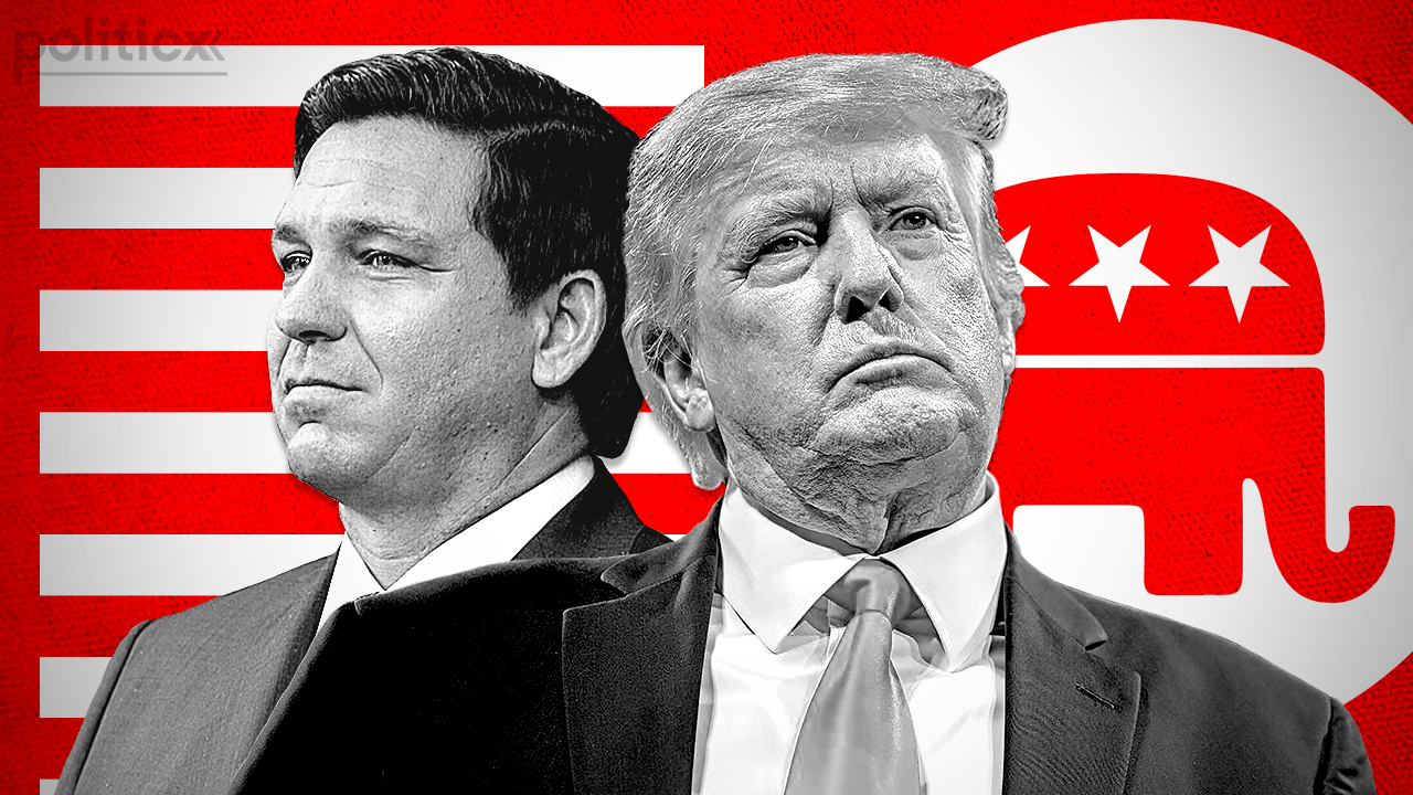 Donald Trump v. Ron DeSantis by Raúl Cerro on Dribbble