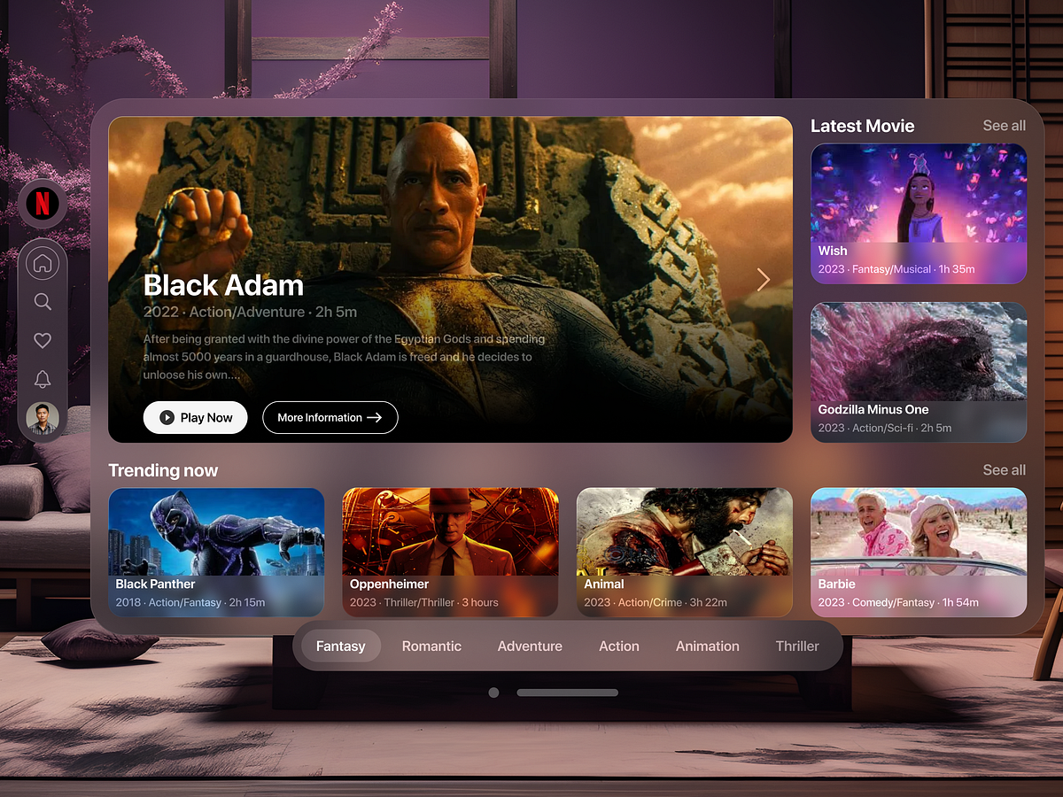 Movie App designs, themes, templates and downloadable graphic elements ...