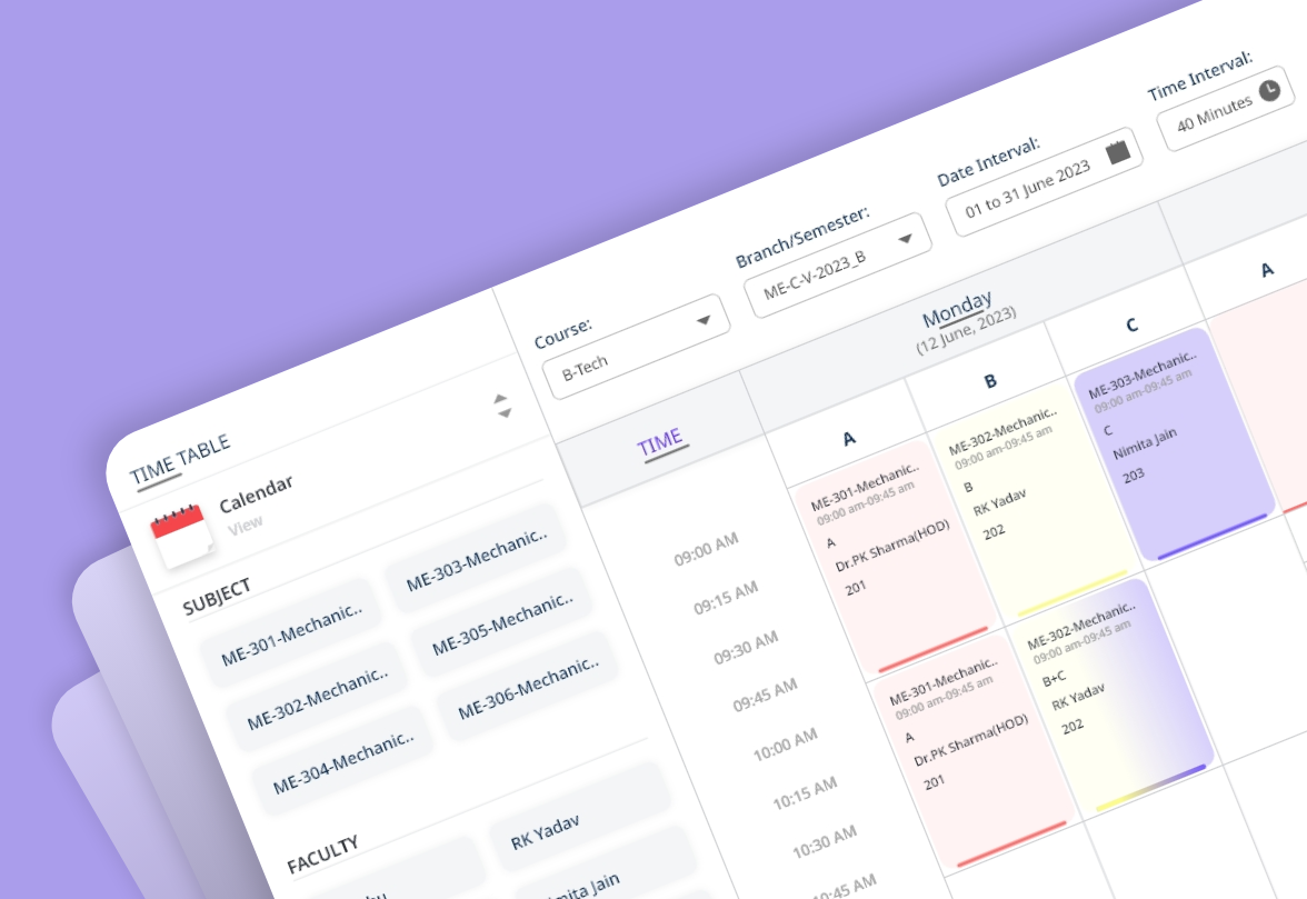 Timetable Maker By Seemant On Dribbble
