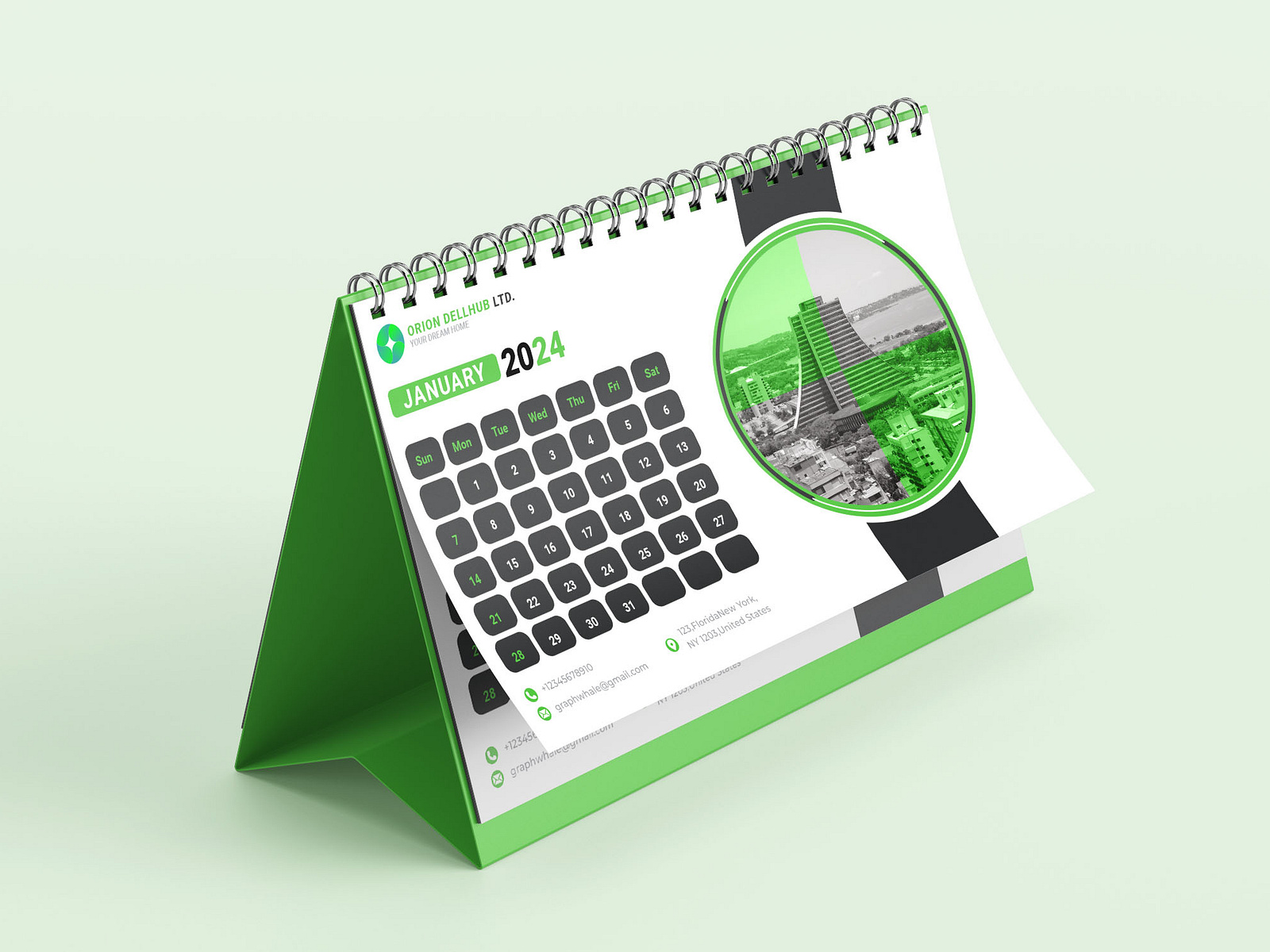 Desk Calendar Design by Graph Whale on Dribbble