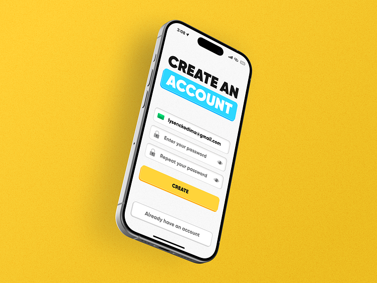 Sign Up Mobile App by Dima Lysenko on Dribbble