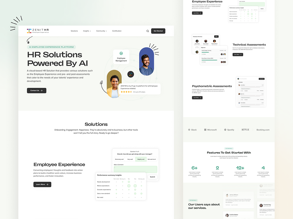 Hr Landing Page designs, themes, templates and downloadable graphic ...