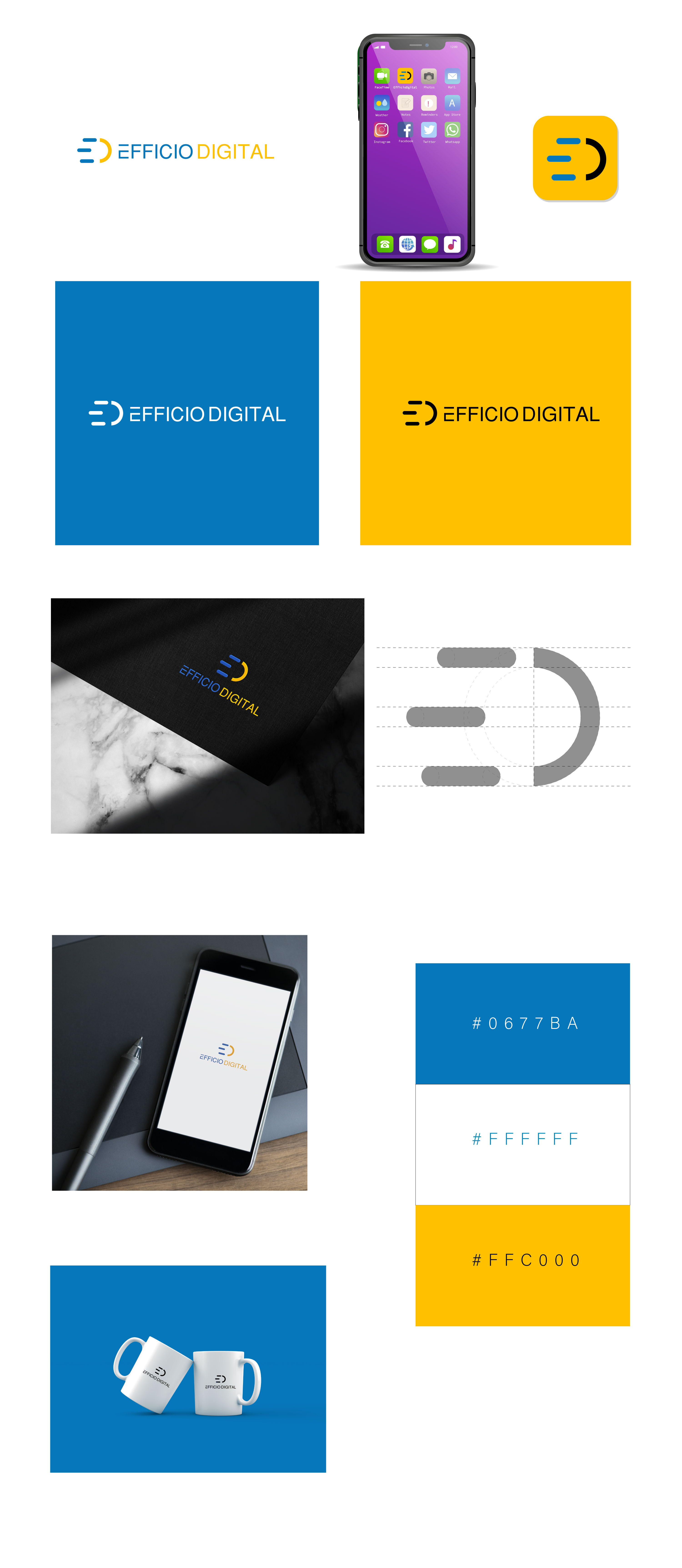 efficio digital logo by Umair Shah on Dribbble