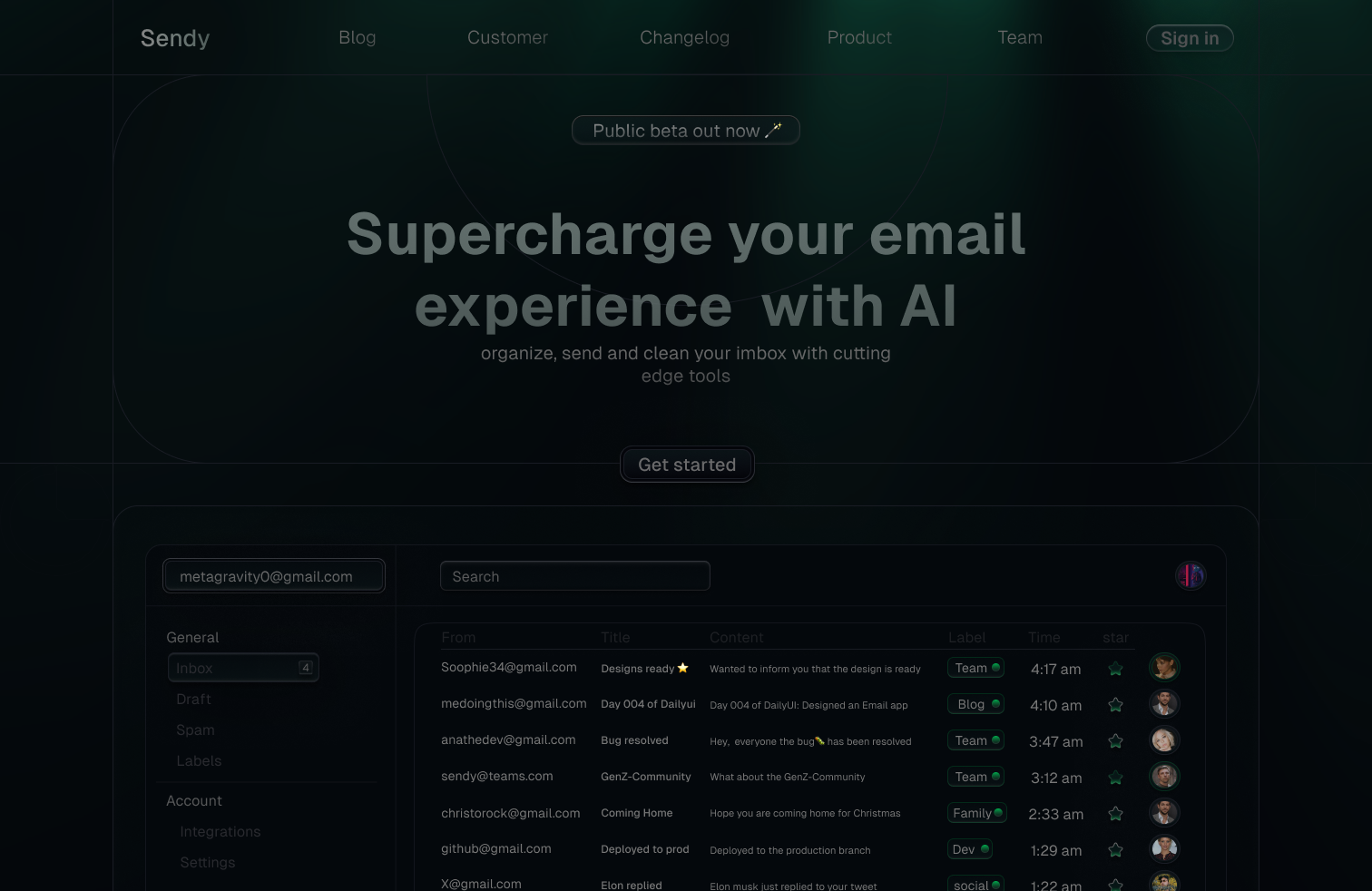Sendy - Email client by Metagravity on Dribbble