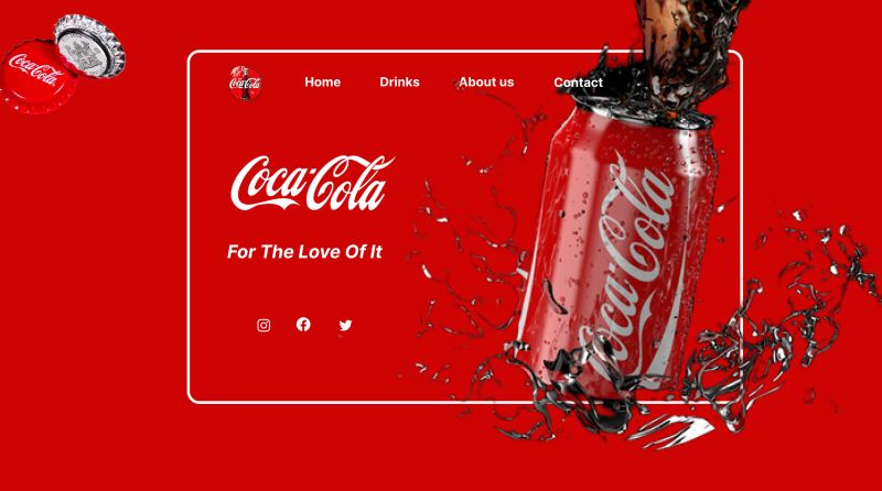 Coca Cola Web UI Design by David on Dribbble