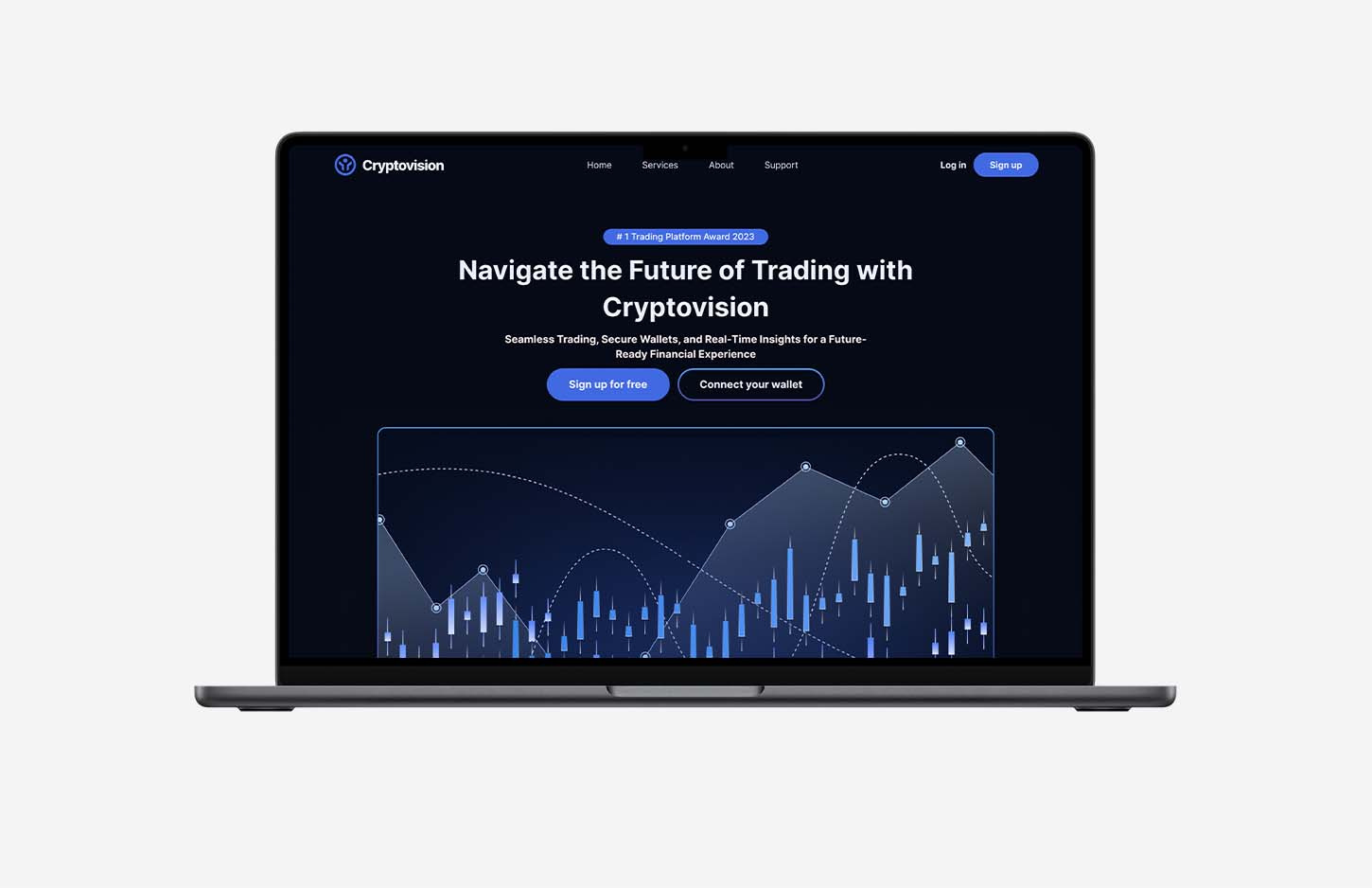 Cryptovision-Landing Page Design by Umair Shoukat on Dribbble