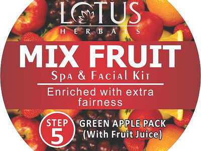 LOTUS MIX FRUIT FACE CREAM STICKER DESIGN by AKS Creative Studio on ...