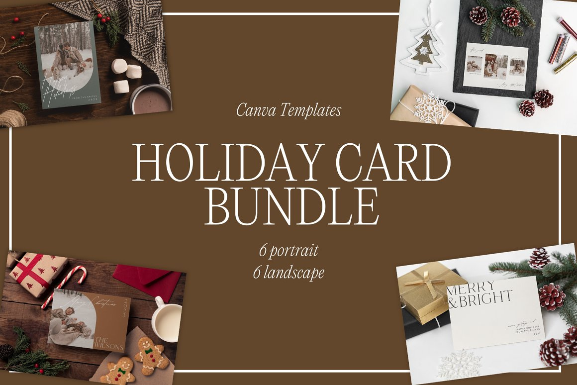 Holiday Card Templates Canva by Social Media Templates & Themes on Dribbble