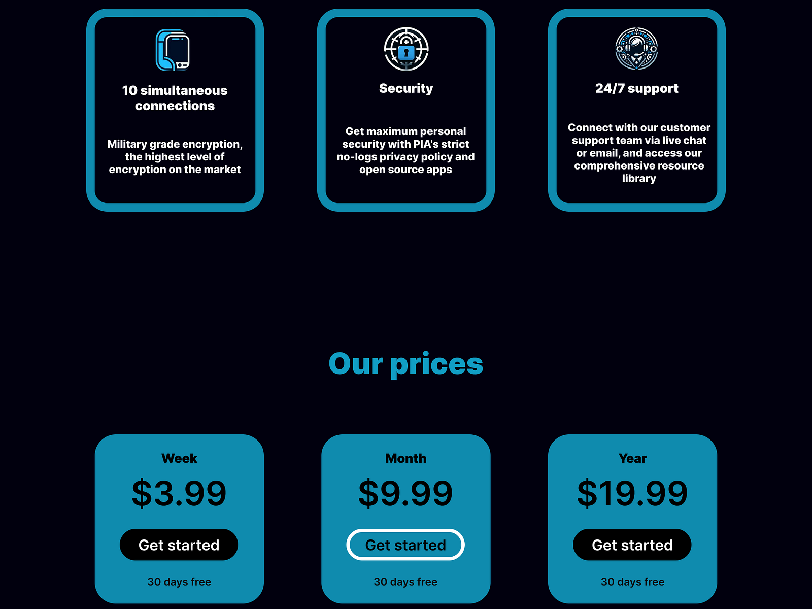 owrnsvpn: Website template for selling VPN program by fenocx on Dribbble