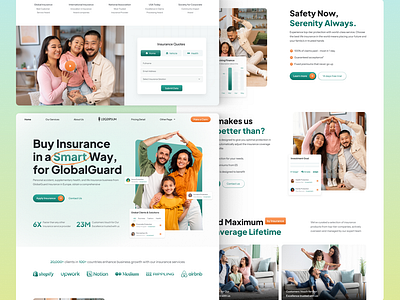 Home - Insurance Landing Page by Aditya Anugrah for Hypocreate on Dribbble