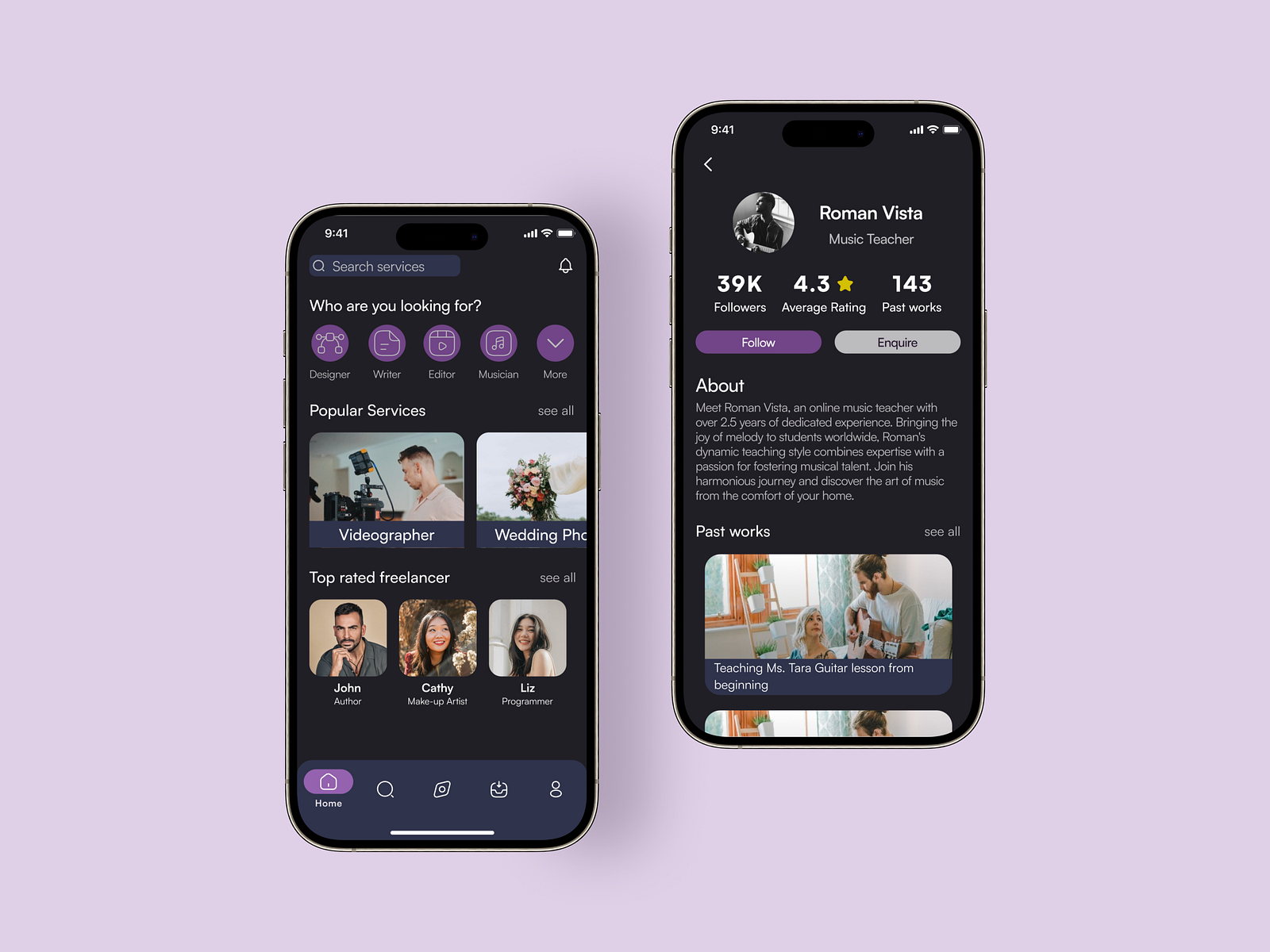 Multi-Service Gig Platform App Design - UI design by Ganesh Kumar on ...