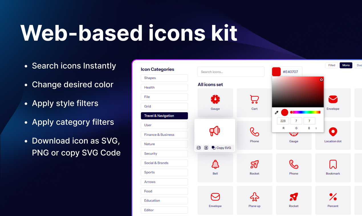 Icon Library with 600+ Free Icons by Iconstica - Icon Library on Dribbble