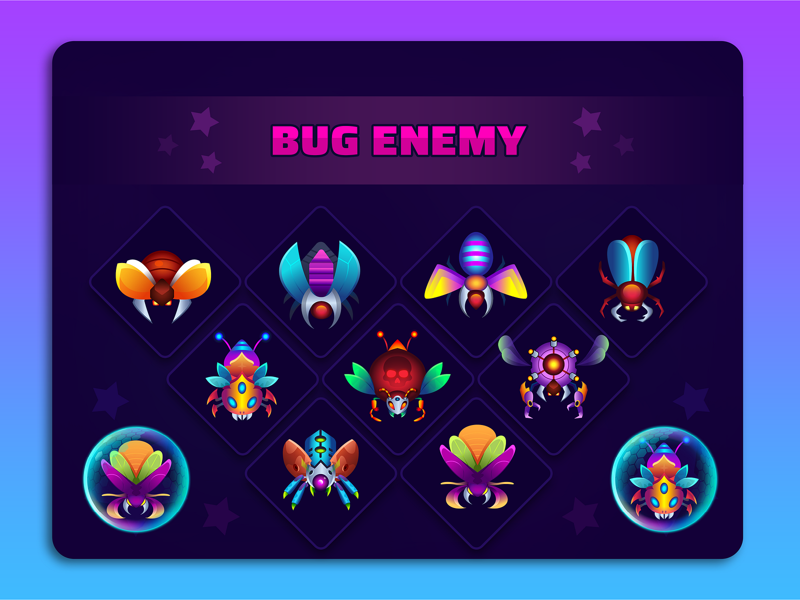 Space Shooter Bug Enemy by ArtScout_Vision on Dribbble