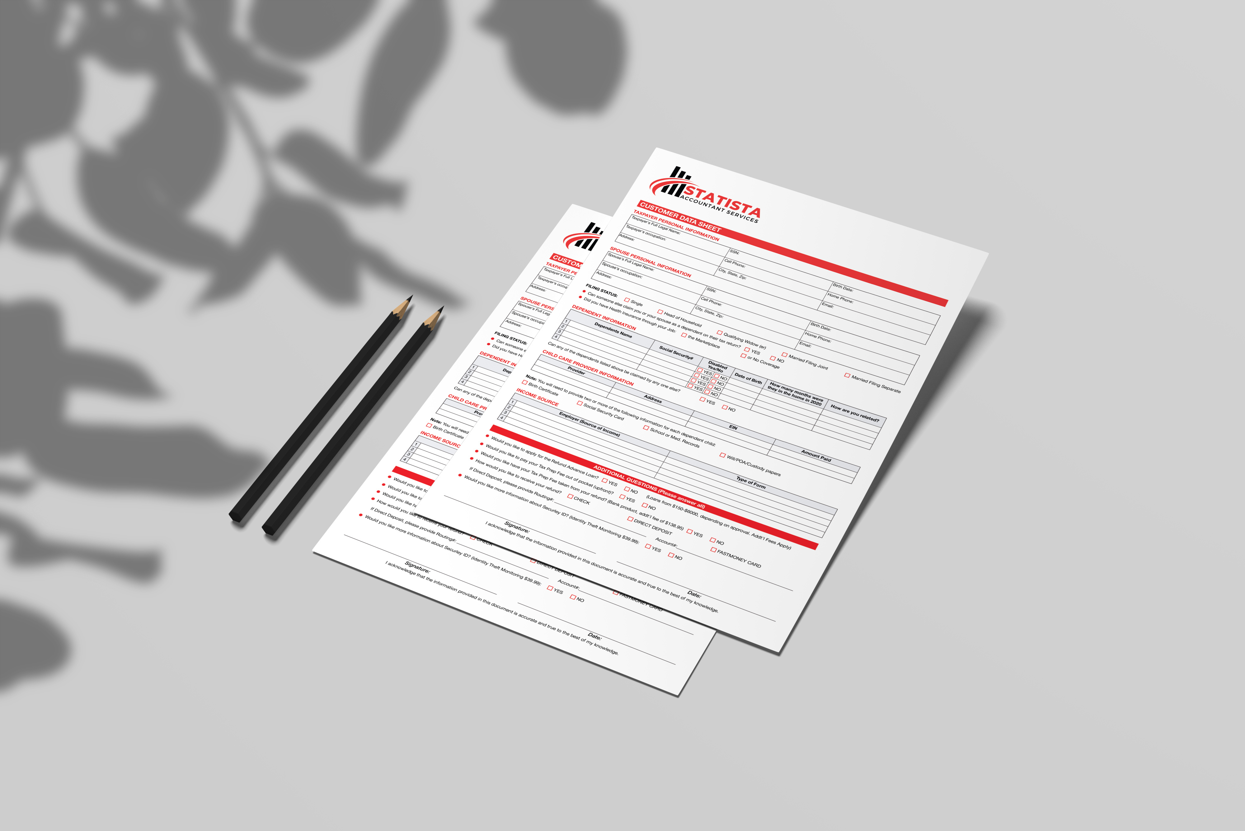 Customer Data Sheet Design | PDF Form | Fillable PDF Form by Susmoy Dey ...