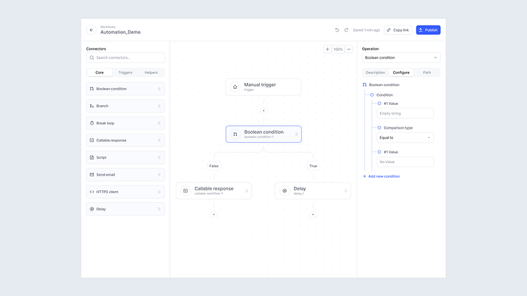 Automation UI by Naved Alam on Dribbble