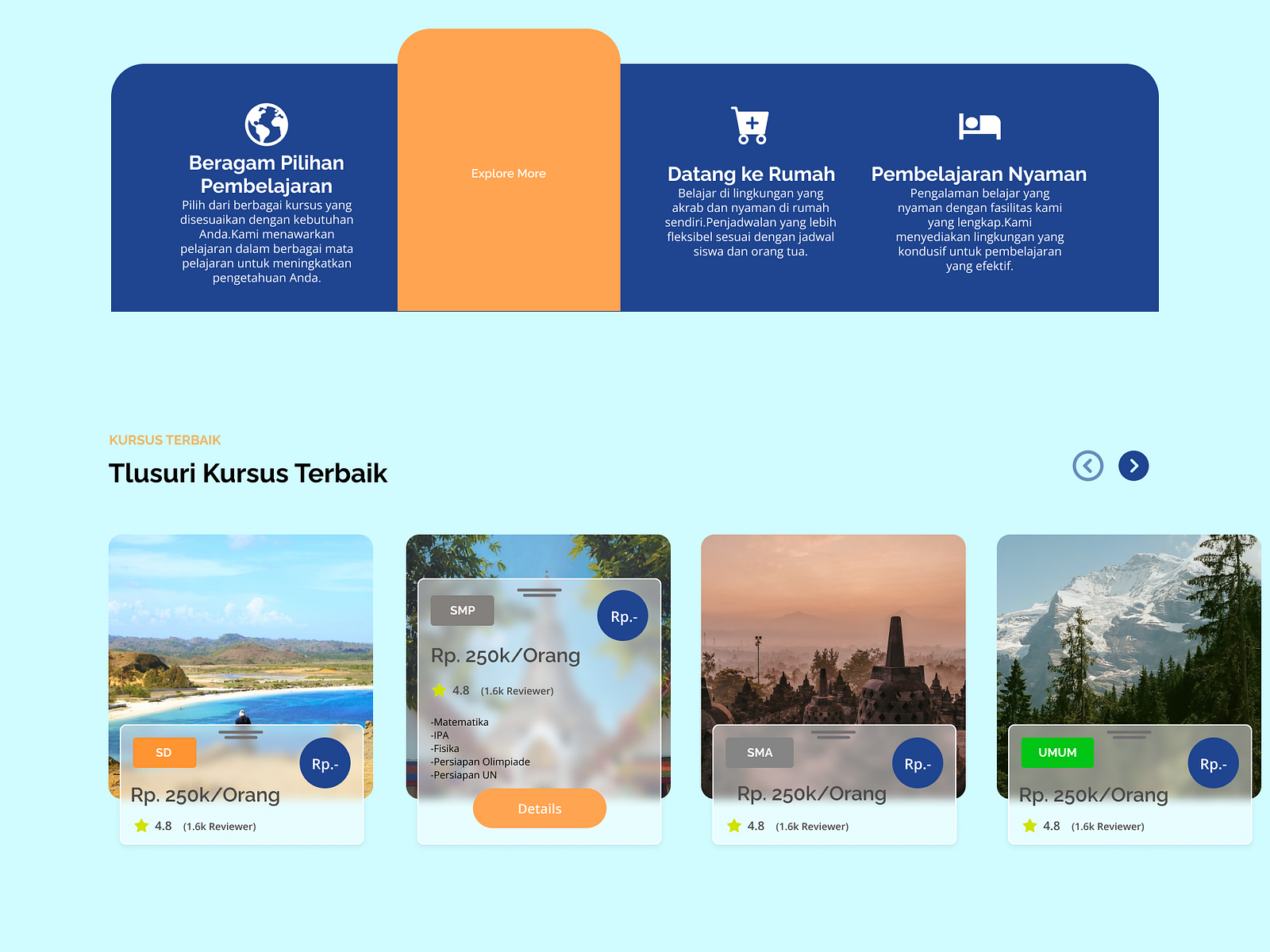 Neutron Course-Landing Page by Fadil Ainuddin on Dribbble