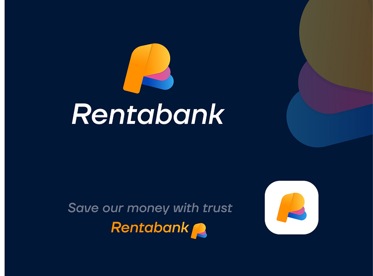 Bank Modern 3d App Logo Design for Website by Donlift on Dribbble