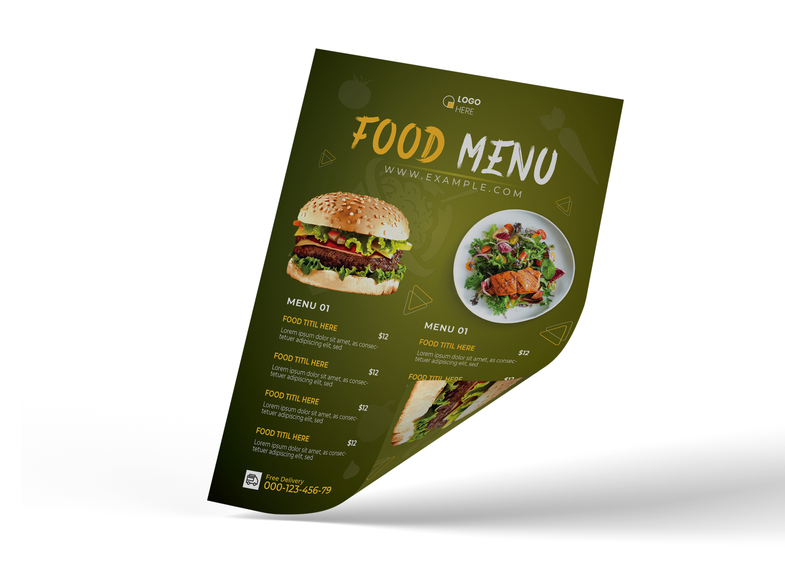 Restaurant Food menu design by KAWSAR AHMED on Dribbble