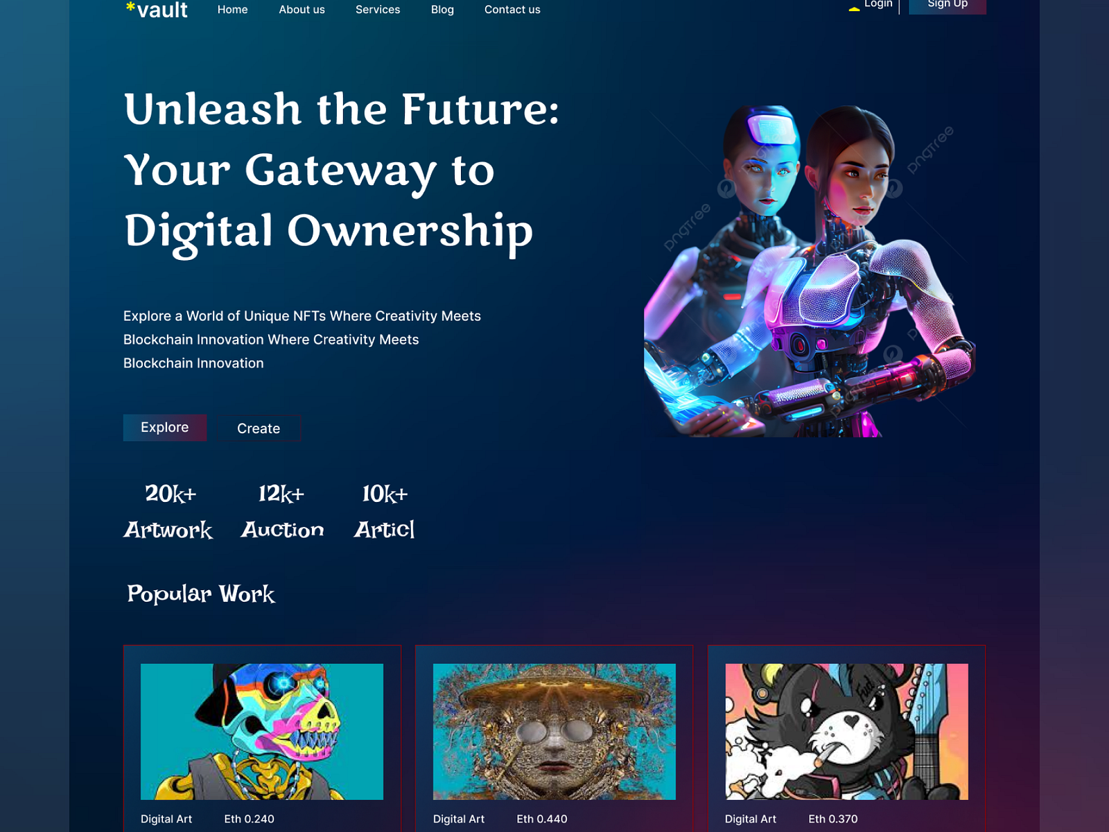 Nft Website Ui By Md Faysal Iqbal On Dribbble