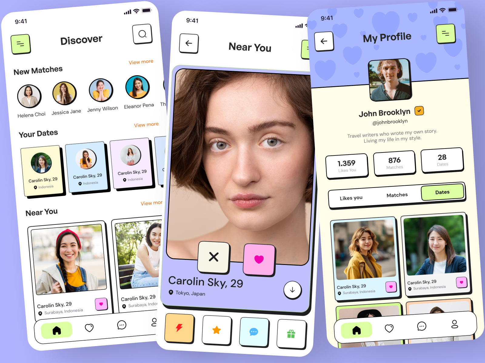 Dating App Design Mobile App By Lazy Kar For Lazyinterface Ui Ux Team