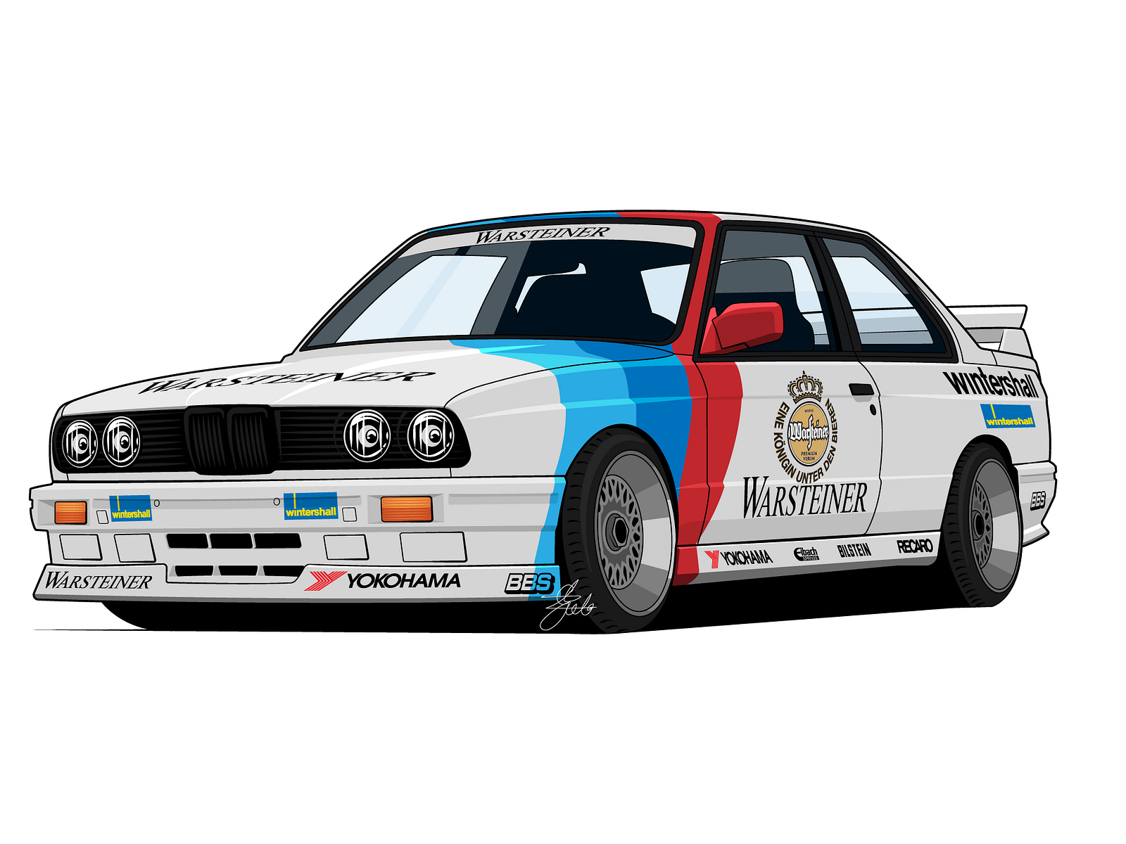 BMW M3 E30 Vector art by Solo Designs on Dribbble