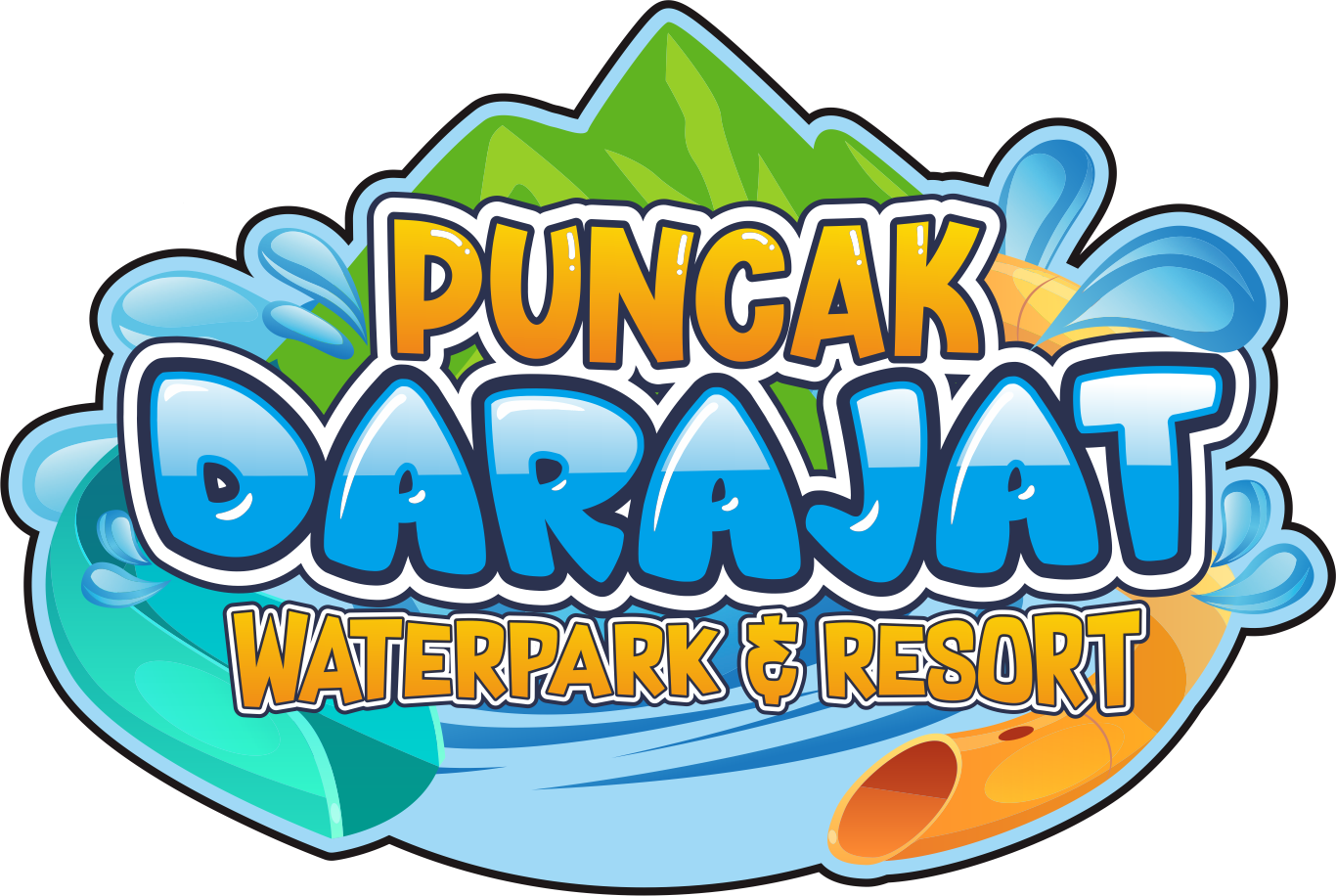 Concept logo - Puncak Darajat Waterpark & Resort by Mirza Alby ...