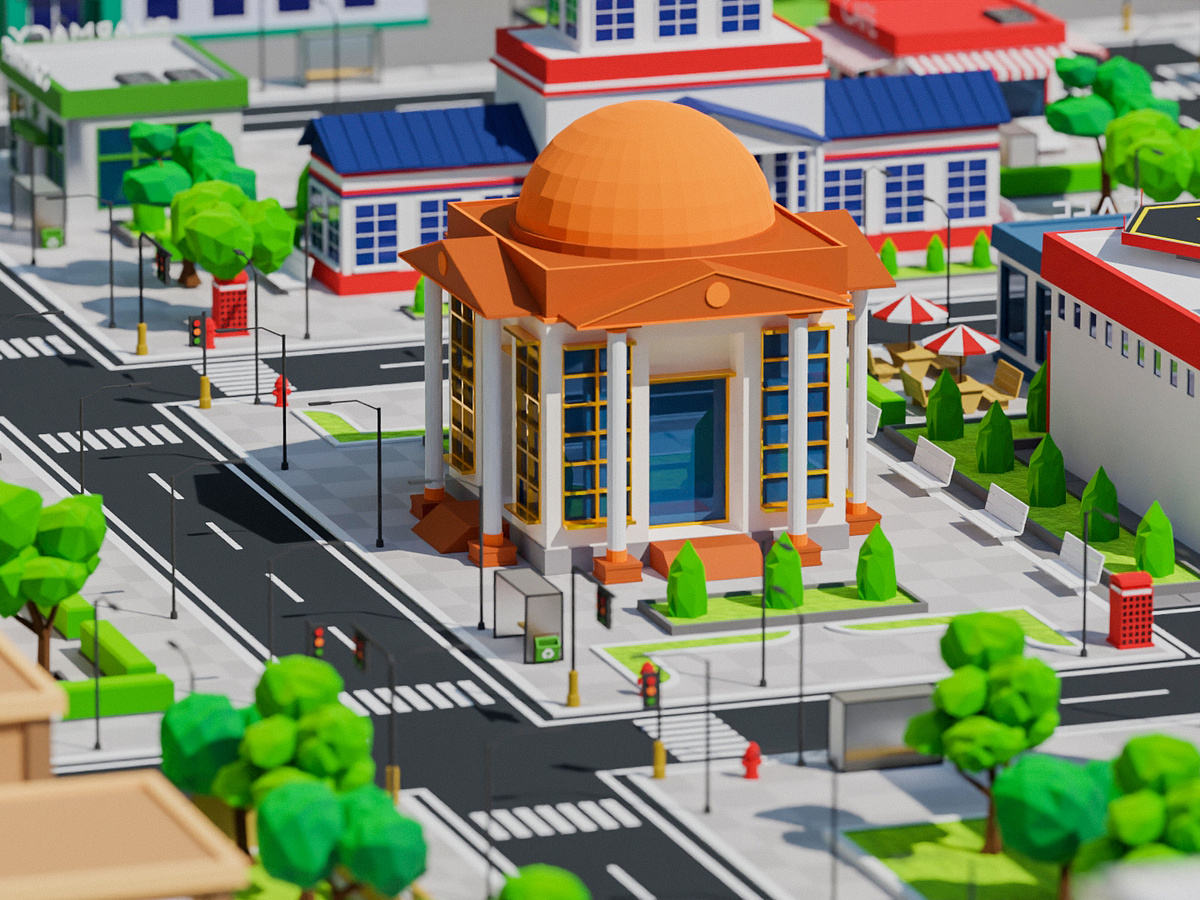 Browse thousands of 3D City images for design inspiration | Dribbble