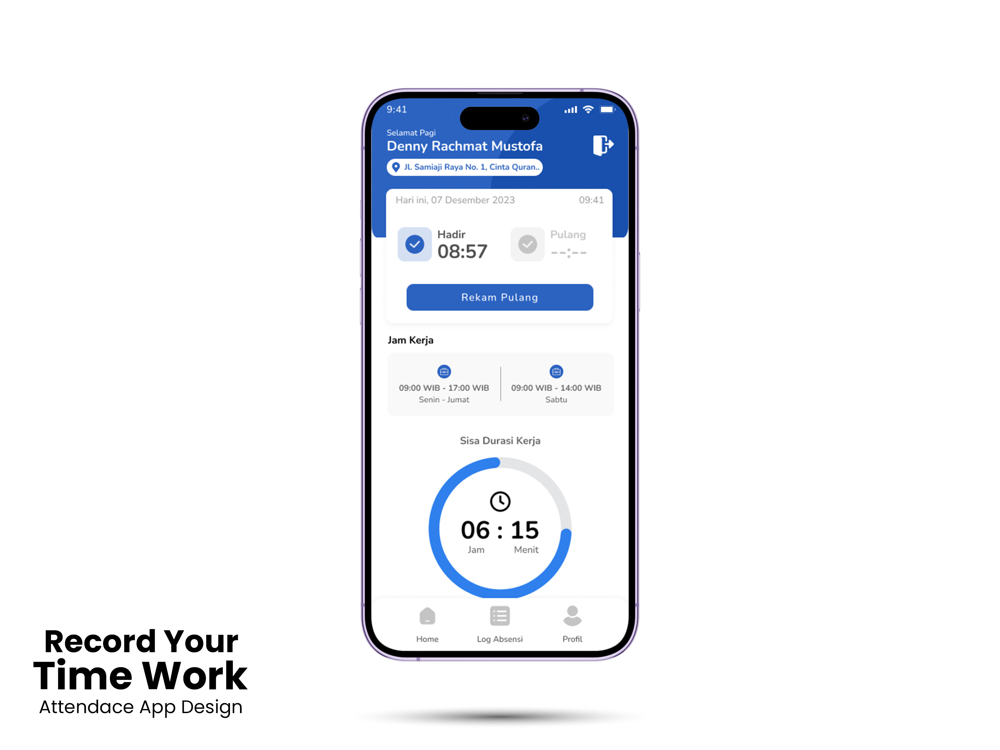 Attendace App Design by Wafi Ulhaq on Dribbble
