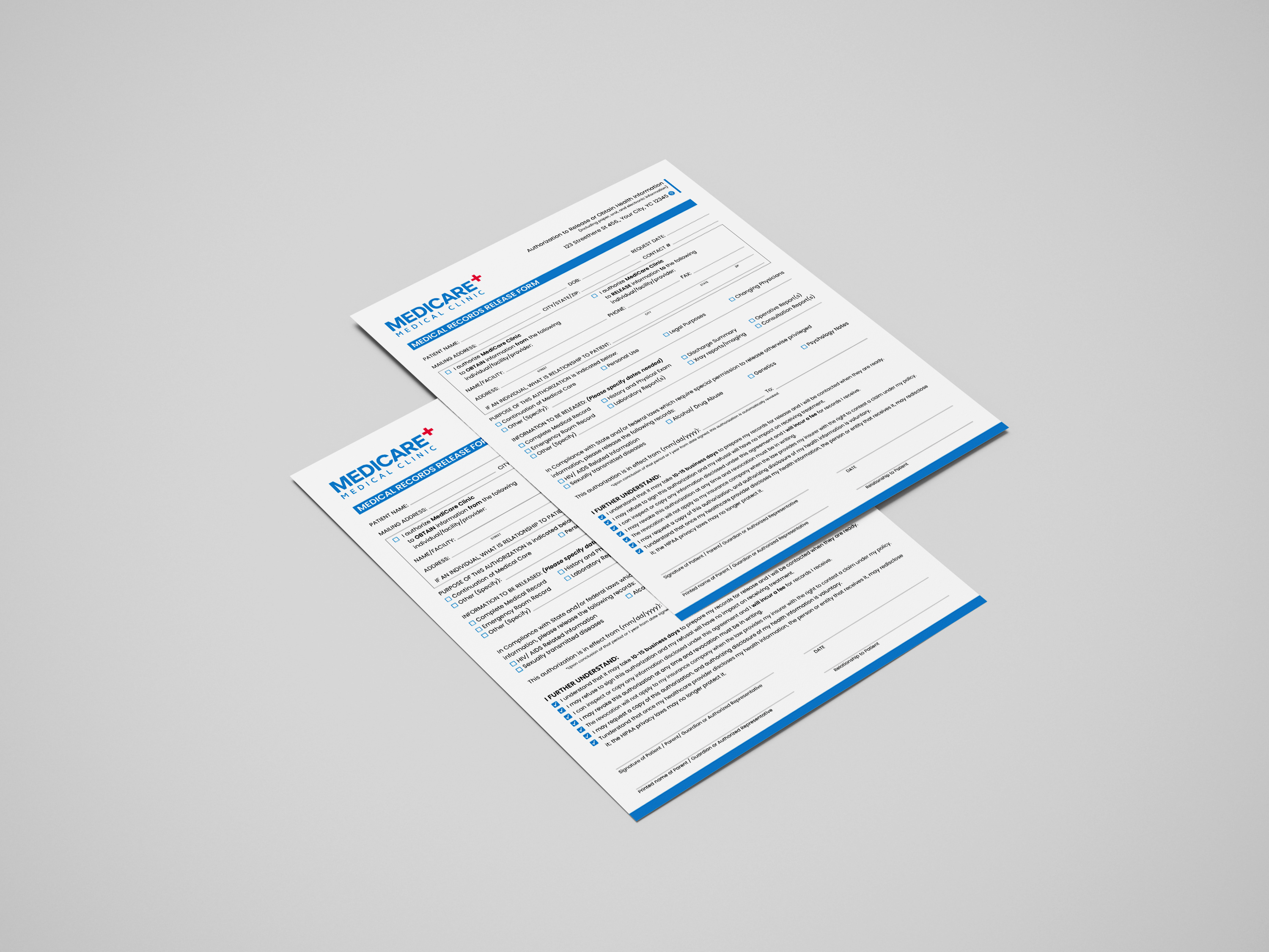 Medical Release Form designs, themes, templates and downloadable ...